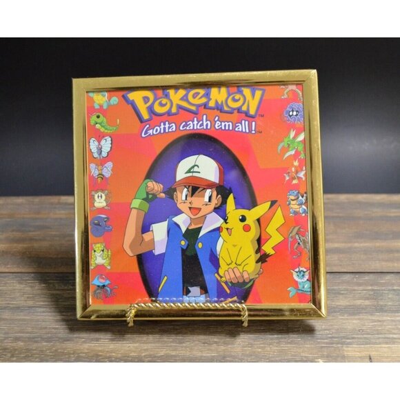 Art | 199s Pokemon Photo In Frame Gotta Catch Em All Ketchum Pikachu ...
